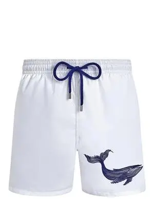 Vilebrequin Embroidered Whale Swim Shorts - Blanc