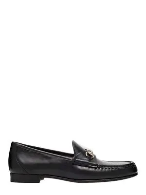 GUCCI Betis Glam Leather Bit Loafers