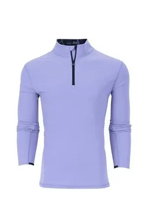 Greyson Tate Stretch-nylon Quarter-zip Sweatshirt - Toadflax