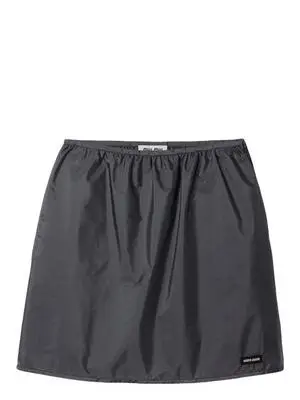Miu Miu Technical Fabric Skirt - Grey