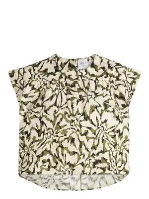 Misa Alina Floral Crop Top - Patchwork Butterfly