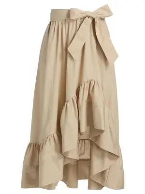 Cinq À Sept Zayla Split Midi-dress - White Khaki