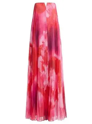 DRESS THE POPULATION Kelston Plissé Strapless Dress