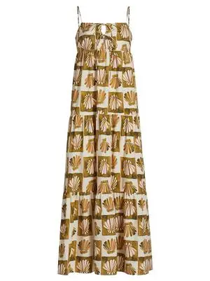 Rails Mica Shell Maxi Dress - Checkered Shells
