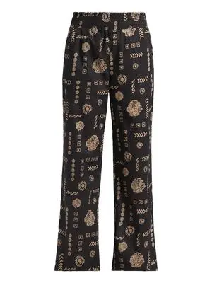 RAILS Brendon Abstract Cotton Straight Pants
