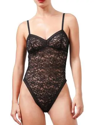 WOLFORD Graphic Lace Wireless Bodysuit