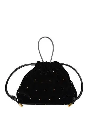 Chloé Icons Mini Studded Velvet Shoulder Bag - Black
