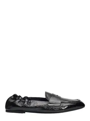 STUART WEITZMAN Bryant Leather Penny Loafers - Black