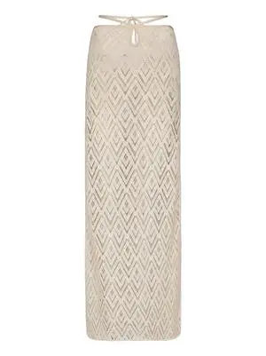 Johanna Ortiz Soul Crochet Maxi Skirt - Ecru