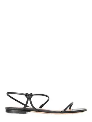 Staud Laurel Leather Sandals - Black