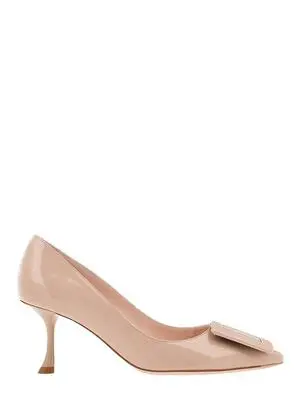 ROGER VIVIER Viv In The City Leather Pumps - Collant