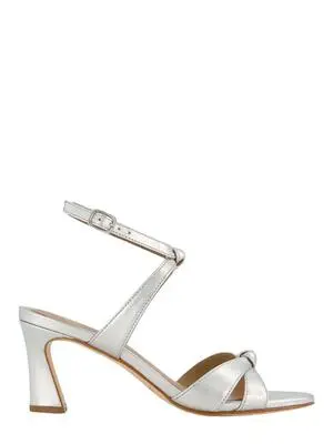 Bernardo Neera Ankle Strap Heeled Sandals - Silver