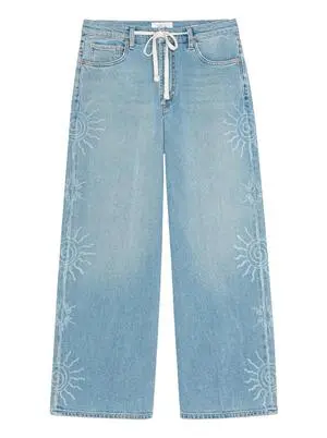 Rails Angeleno Cotton Crop Jeans - Soleil Laser