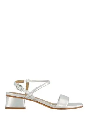 Bernardo Josei Low Heel Sandals Silver