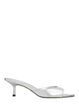 STUART WEITZMAN Lexington 50mm Leather Mules Silver