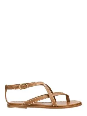STUART WEITZMAN Park Leather Sandals Boho Tan