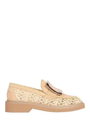 ROGER VIVIER Viv Rangers 25mm Braided Raffia Loafers