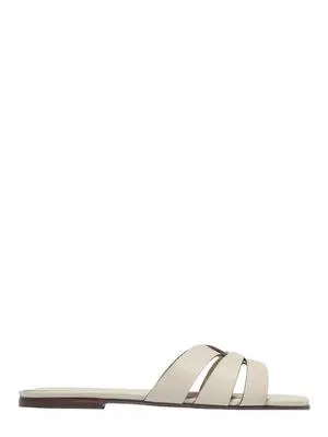Bernardo Oxford Slip-on Sandals - Eggshell