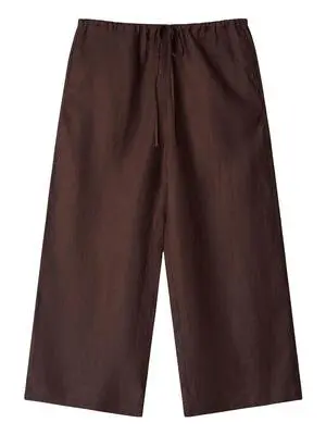 STAUD Mateo Linen Crop Pants