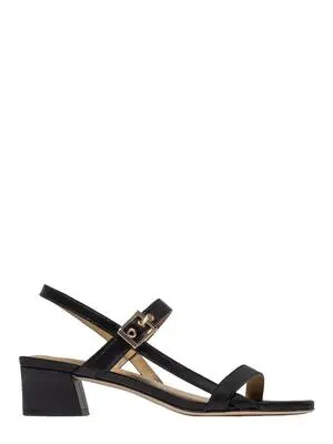 Bernardo Jinji Low Heel Sandals - Black