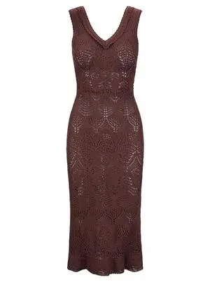 Staud Roan Crochet Midi-dress - Root