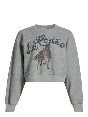Cinq À Sept Le Rodeo Jennifer Crewneck Sweater - Heather Grey