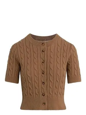 FAVORITE DAUGHTER The Cafe Cotton Short-sleeve Cardigan
