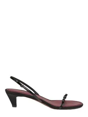 NEOUS Diwo 40mm Patent Leather Slingback Sandals Black