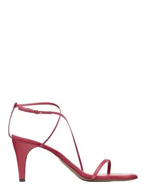 NEOUS Nostalgic Modernism Chamu 80mm Leather Sandals - Ruby