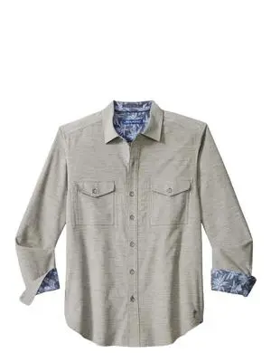 Tommy Bahama Coastline Corduroy Shirt - Raincloud Heather