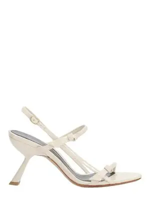 ALEXANDRE BIRMAN Slim Clarita 85mm Cage Sandals Eggshell