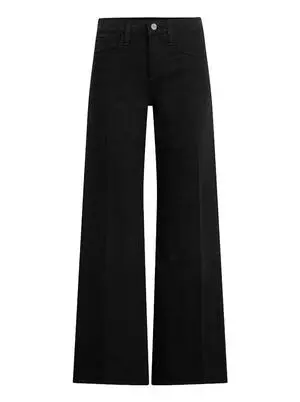 Joe's Jeans The Lou Lou Low-rise Wide-leg Jeans - Black
