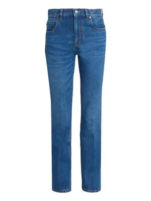 Victoria Beckham Low-rise Flare Jeans - Mid Blue Wash