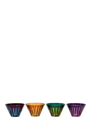 L'Objet Prism 4-piece Glass Condit Bowl Set - Multi