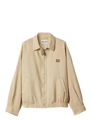 MIU MIU Light Denim Blouson Jacket