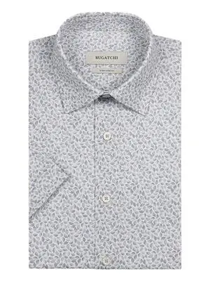 Bugatchi Miles Ooohcotton Short-sleeve Shirt Sand