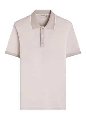 BUGATCHI Jacquard Herringbone Polo Shirt