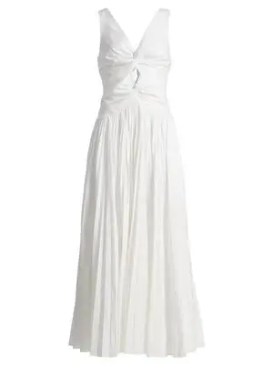 Simkhai Vivianne Center Twist Midi-dress - White