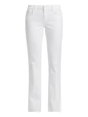L'Agence Sneeki Low-rise Sneaker Straight-leg Jeans - Blanc