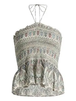 VERONICA BEARD Damsey Smocked Top