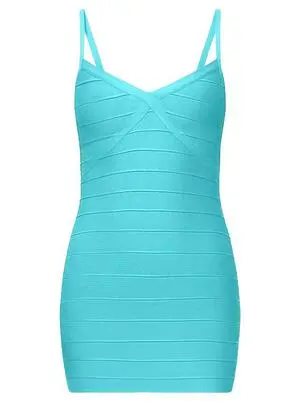 Herve Leger After Party Bandage Minidress - Reef