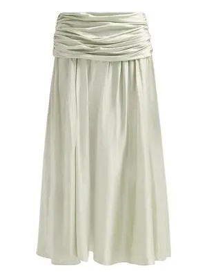 Simkhai Gianna Draped Midi-skirt - Mint