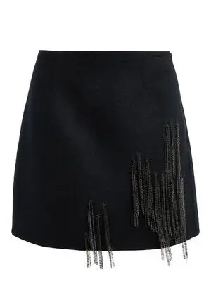 KOBI HALPERIN Scarlett Wool Silk Mini Skirt