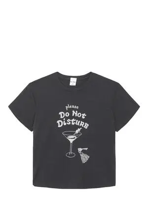 RE/DONE Hanes Dnd 50's Boxy T-shirt - Washed Black