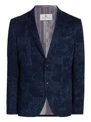 Etro Roma Bandana Print Sport Jacket - Multicolor Blue Base