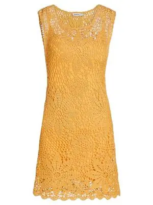 Simkhai Fynch Crochet Minidress - Mango