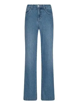 L'Agence Joanne Raw Denim Low-rise Jeans - Carmel