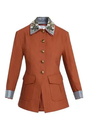 Veronica Beard Laramie Dickey Jacket - Rust