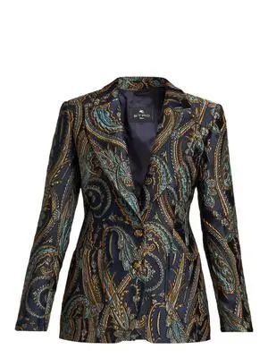 Etro Paisley Single-breasted Blazer Multi
