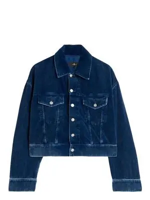 7 FOR ALL MANKIND Oli Cropped Trucker Jacket